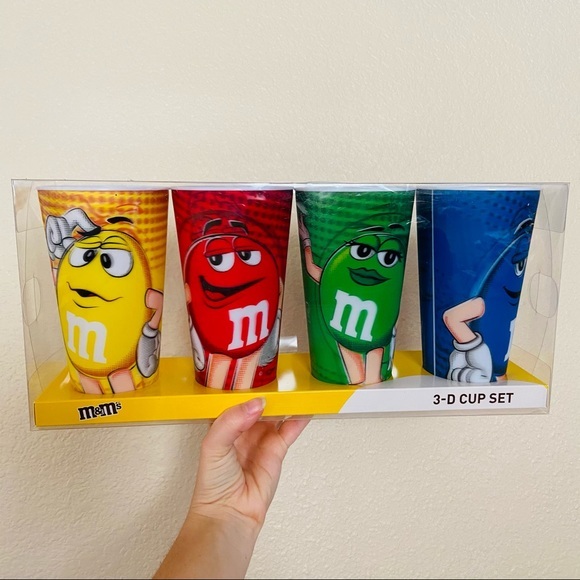 M&M'S | Dining | Rare M Ms World Candy Holographic Print 3d Cups | Poshmark